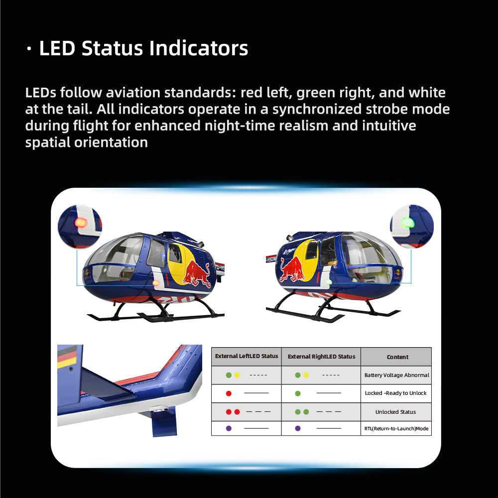 Scale LED Light Kit ONLY for ACE SCALE Helicopters – Flywing USA